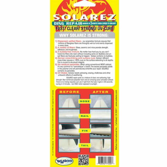 Solarez 2 oz 60ml Tube Surf board Repair - Coastal Sports
