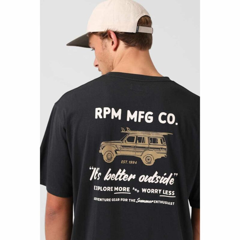 RPM Men's Landy Tee Washed Black - Coastal Sports