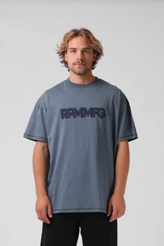 RPM Men's Old School OS Tee Stormy Blue - Coastal Sports