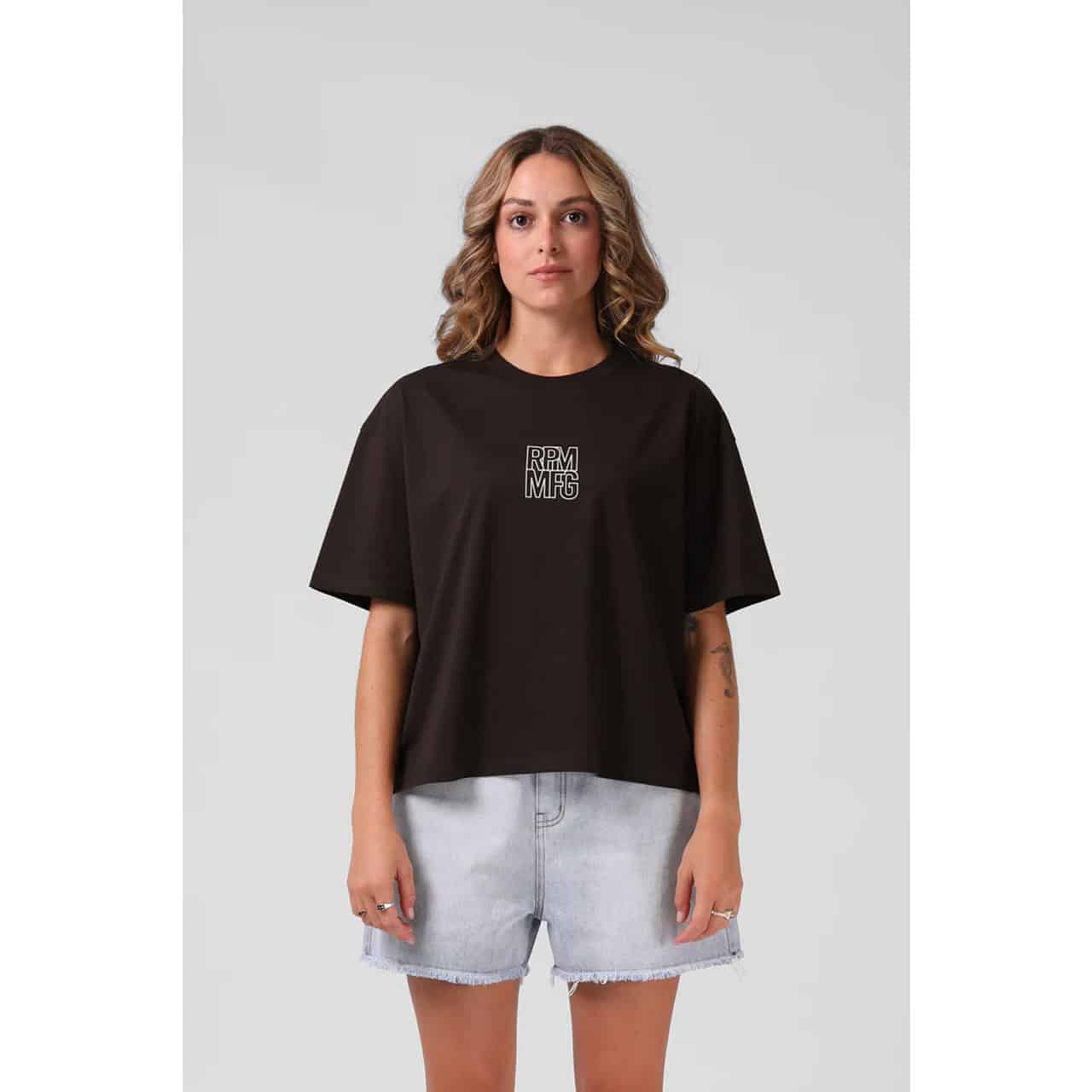 RPM Women's Square Tee Espresso - Coastal Sports