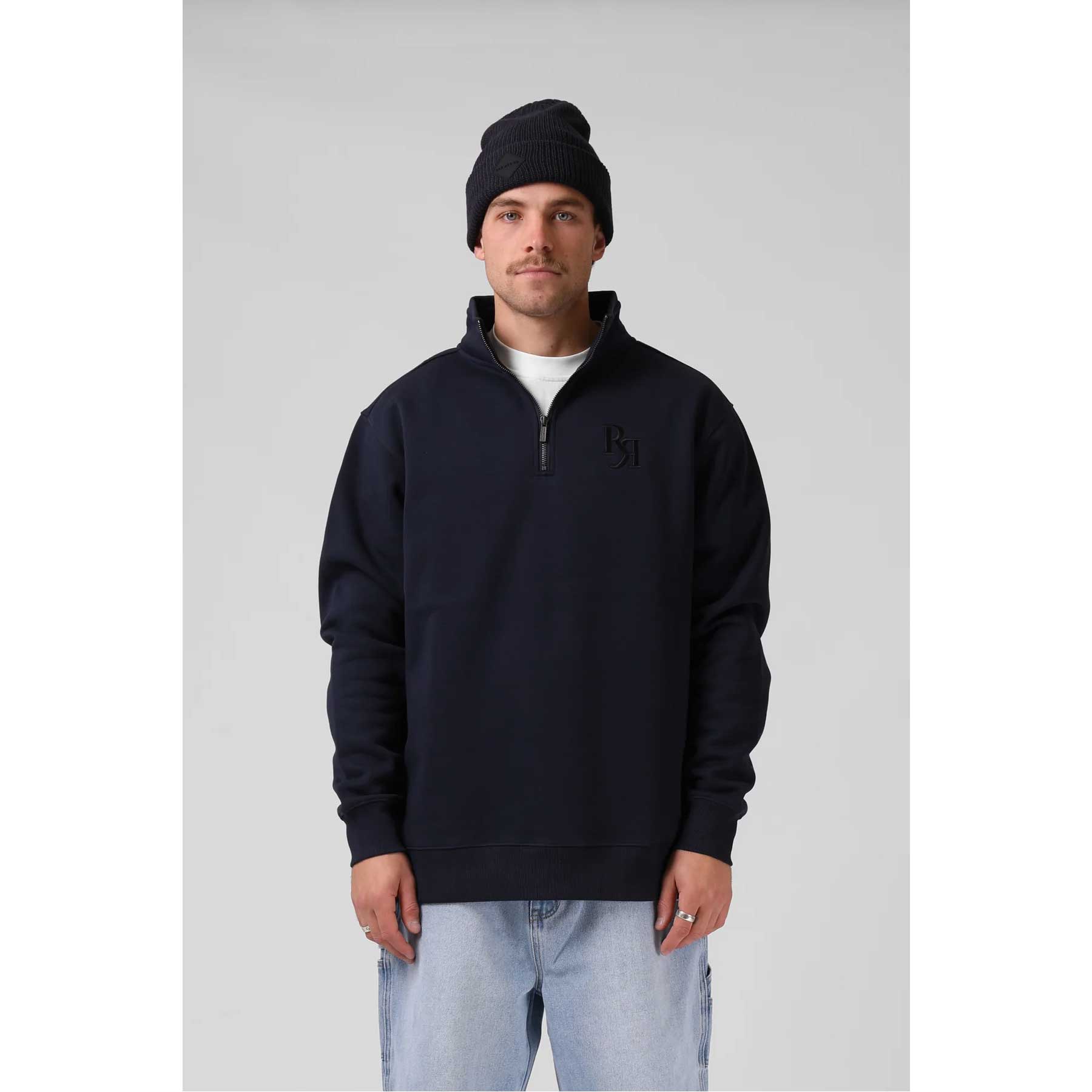 RPM Men's Track 1/4 Zip Navy - Coastal Sports