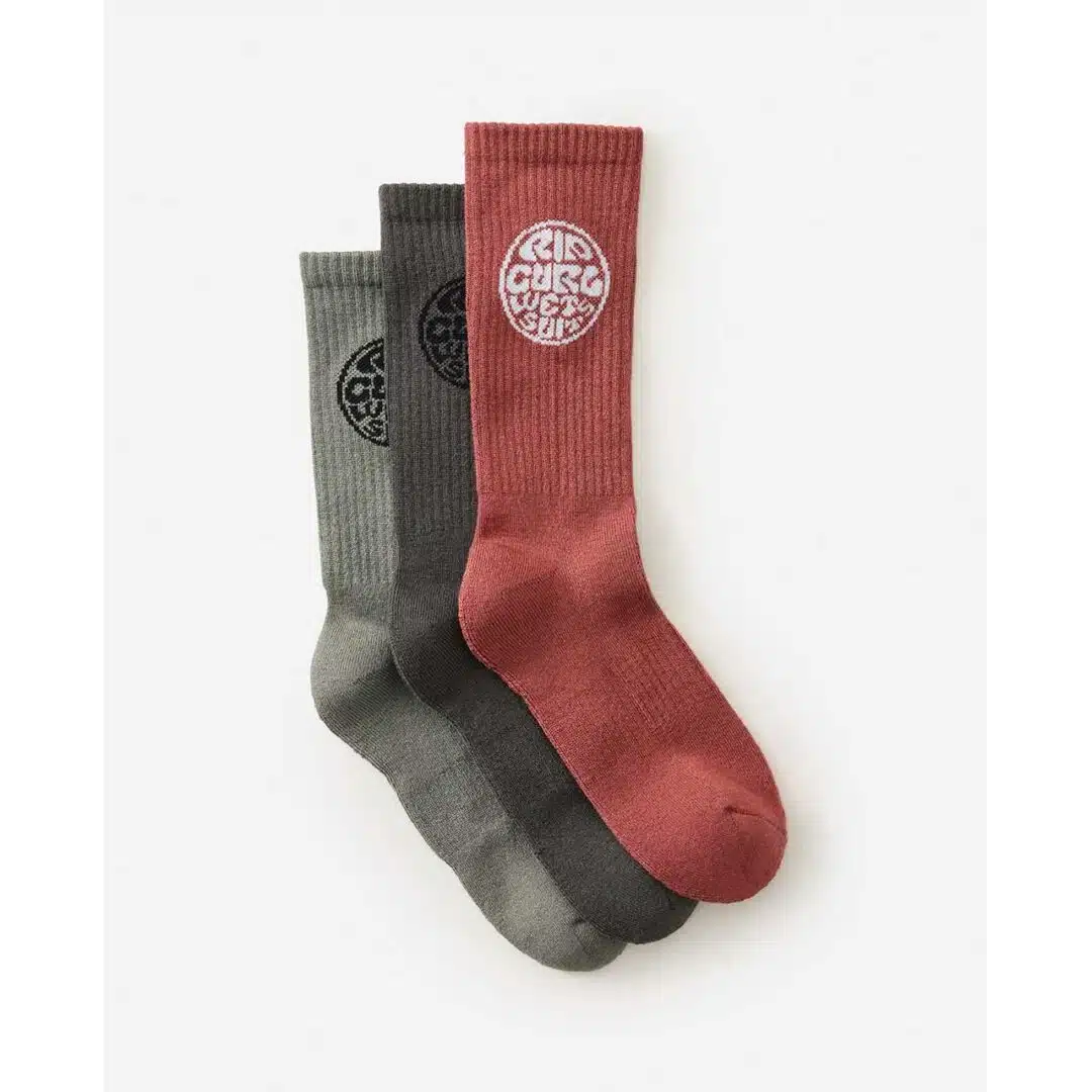 Rip Curl Wetty Crew Sock 3-Pack 0090 - Coastal Sports