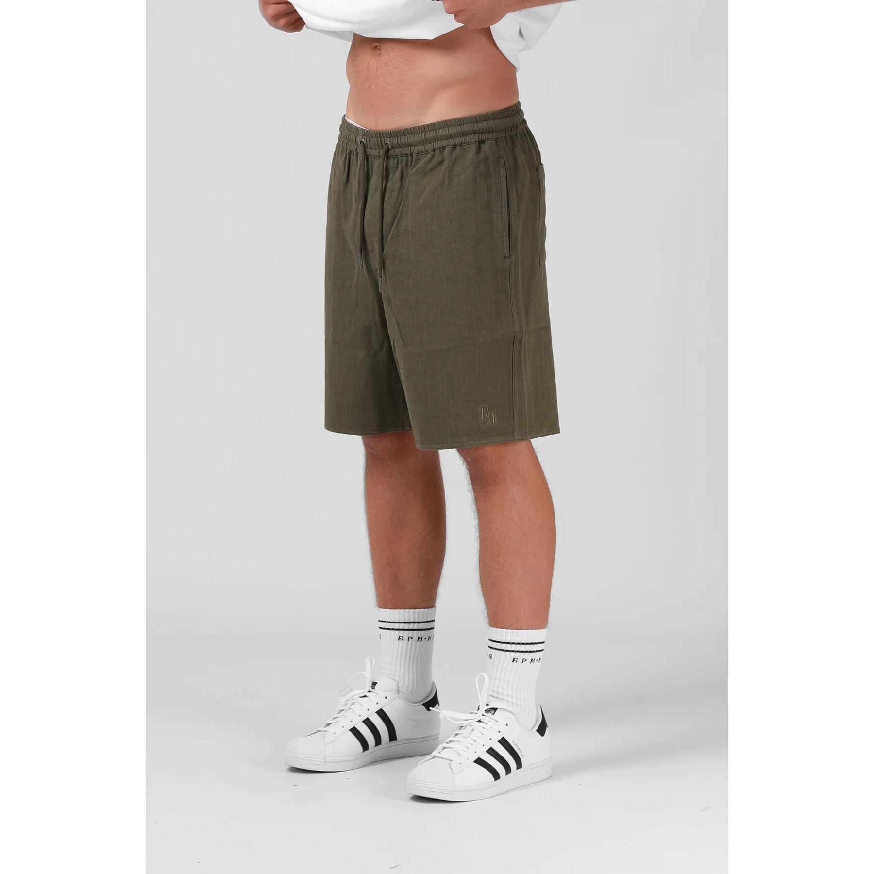 RPM Men's Linen Short Dark Olive - Coastal Sports