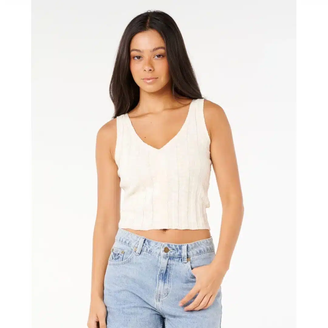 Rip Curl Sunset Luau Knit Top Off White - Coastal Sports